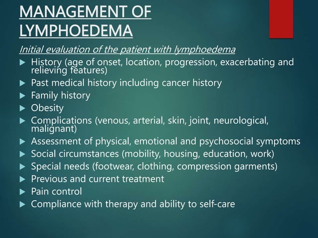 lymphoedema basics and management plan .ppt