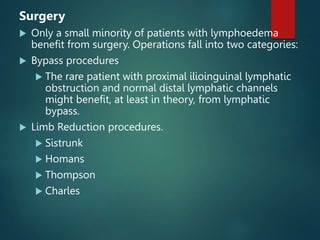 lymphoedema basics and management plan .ppt
