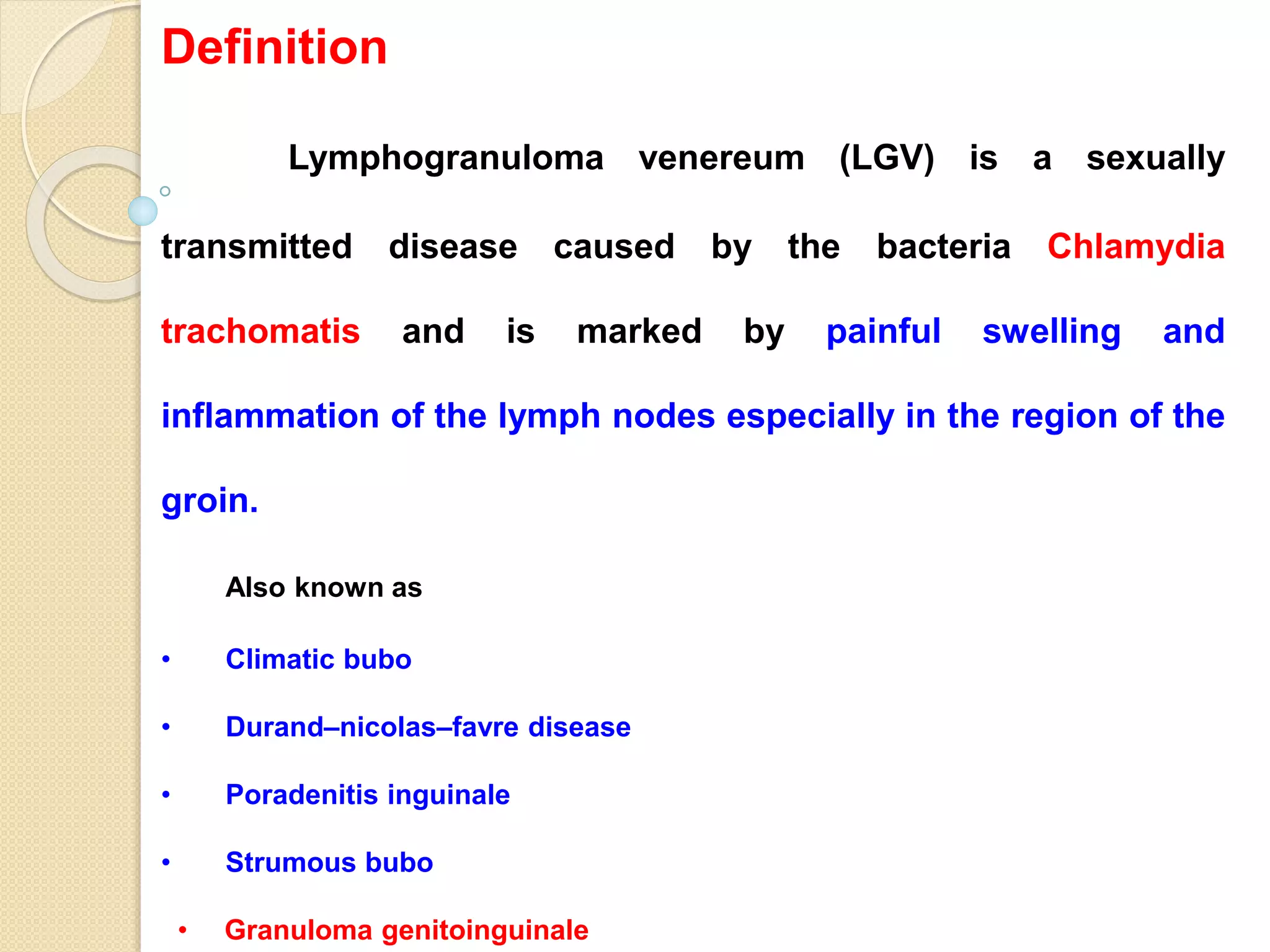 Lymphogranuloma venereum (LGV) | PPSX