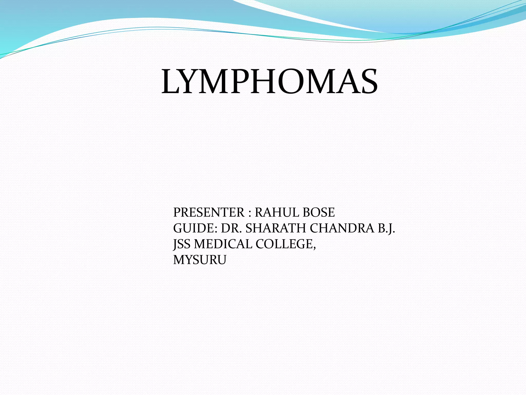 Lymphoma | PPTX