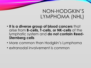 Lymphoma and Multiple Myeloma - Adult health nursing | PPTX