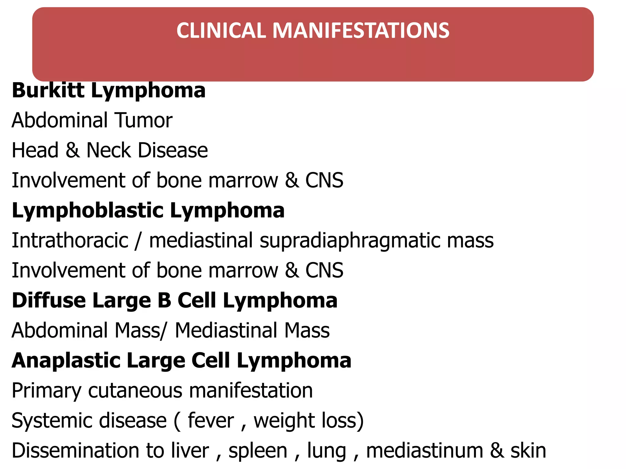 Lymphoma in children Dr G.Rajkumar | PPTX