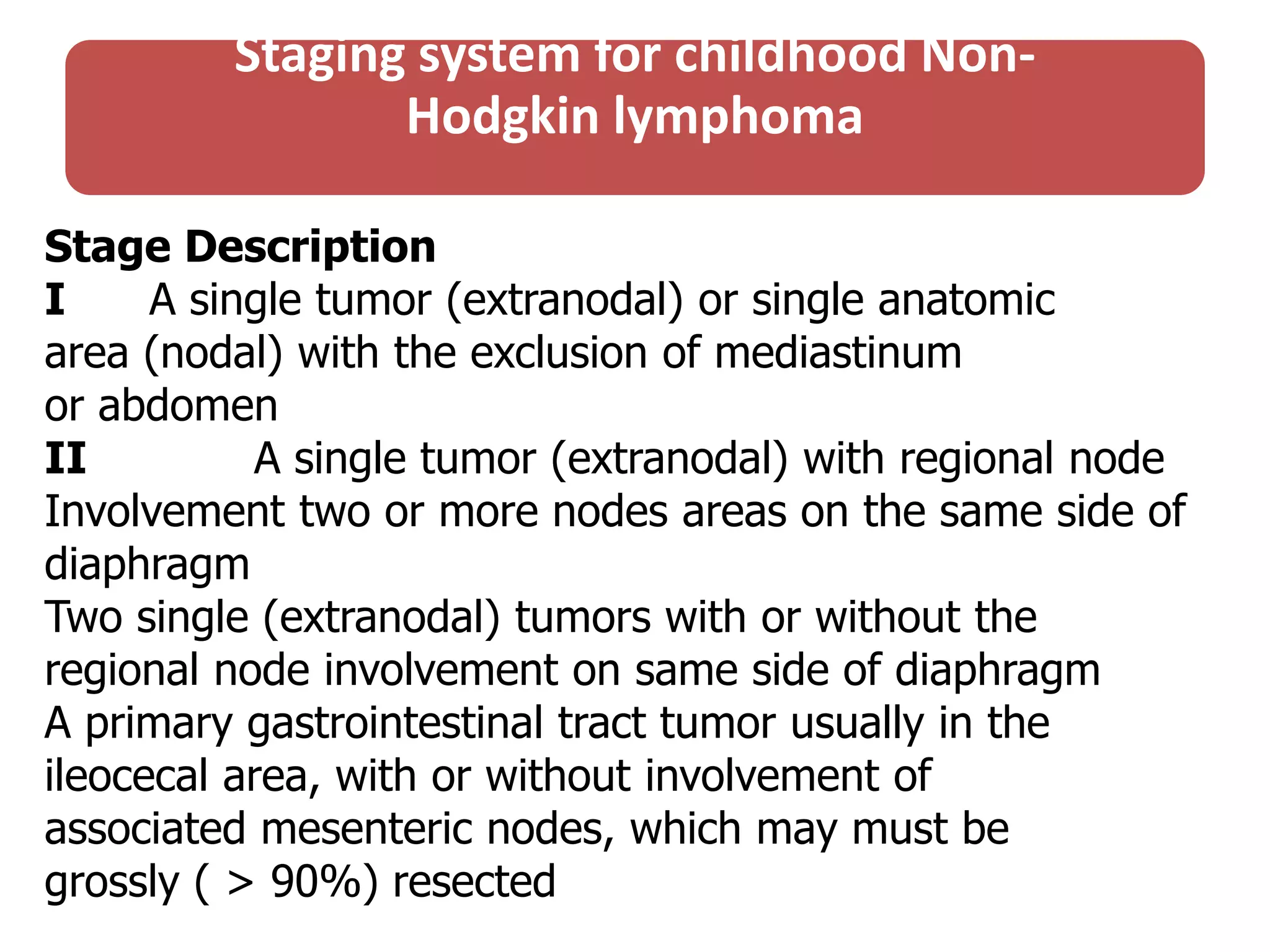 Lymphoma in children Dr G.Rajkumar | PPTX