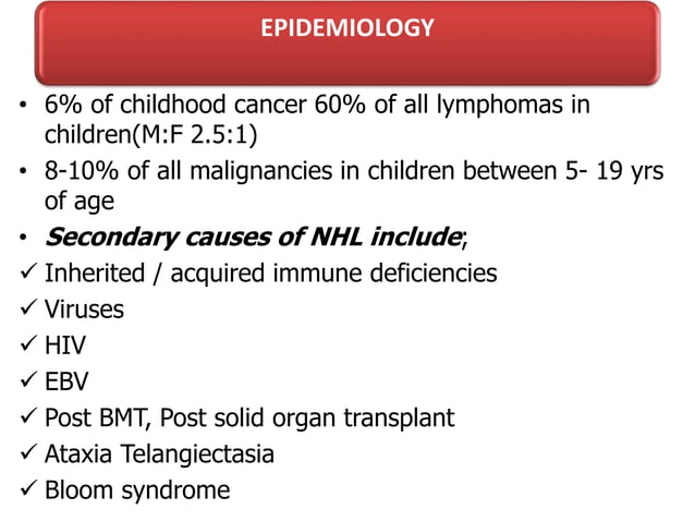 Lymphoma in children Dr G.Rajkumar | PPTX | Cancer | Diseases and ...