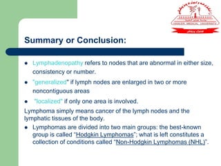 LYMPHOMA HODGKIN and Non HODGKIN By Nawsherwan Jabbary | PDF
