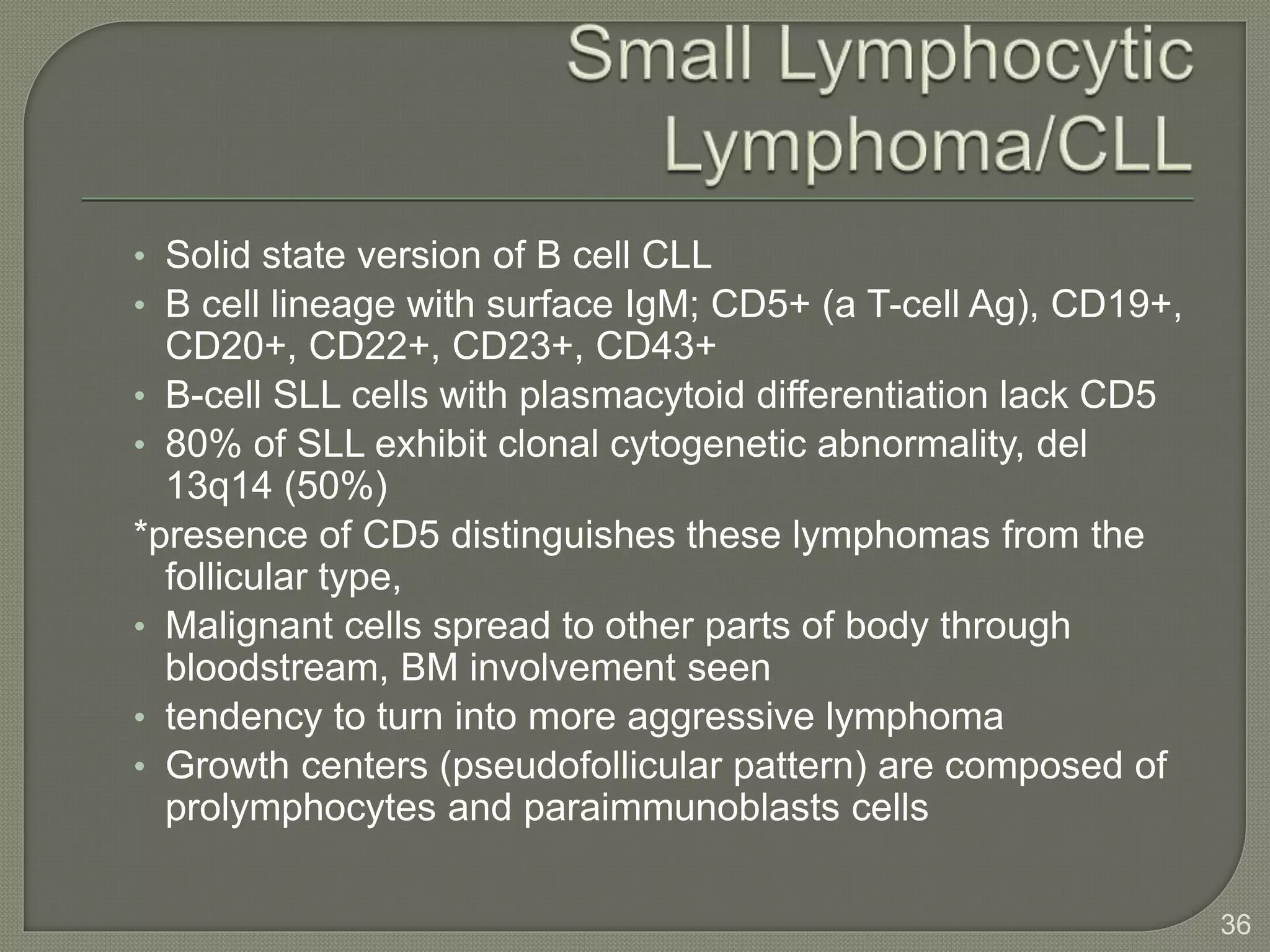 Lymphomas+ Multiple Choice Questions | PPTX
