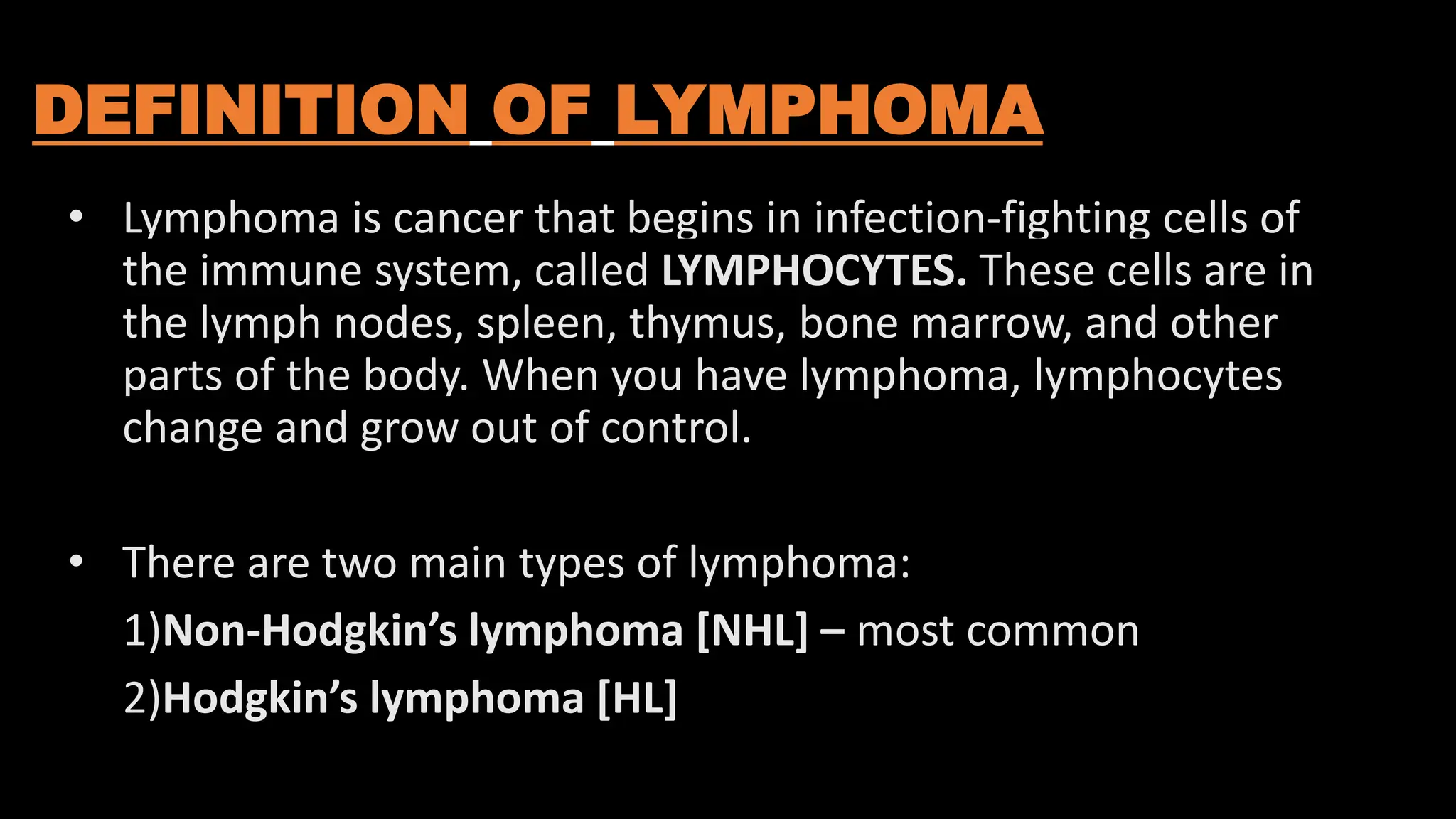 Non- Hodgkins & Hodgkins lymphoma ppt presentation | PPT