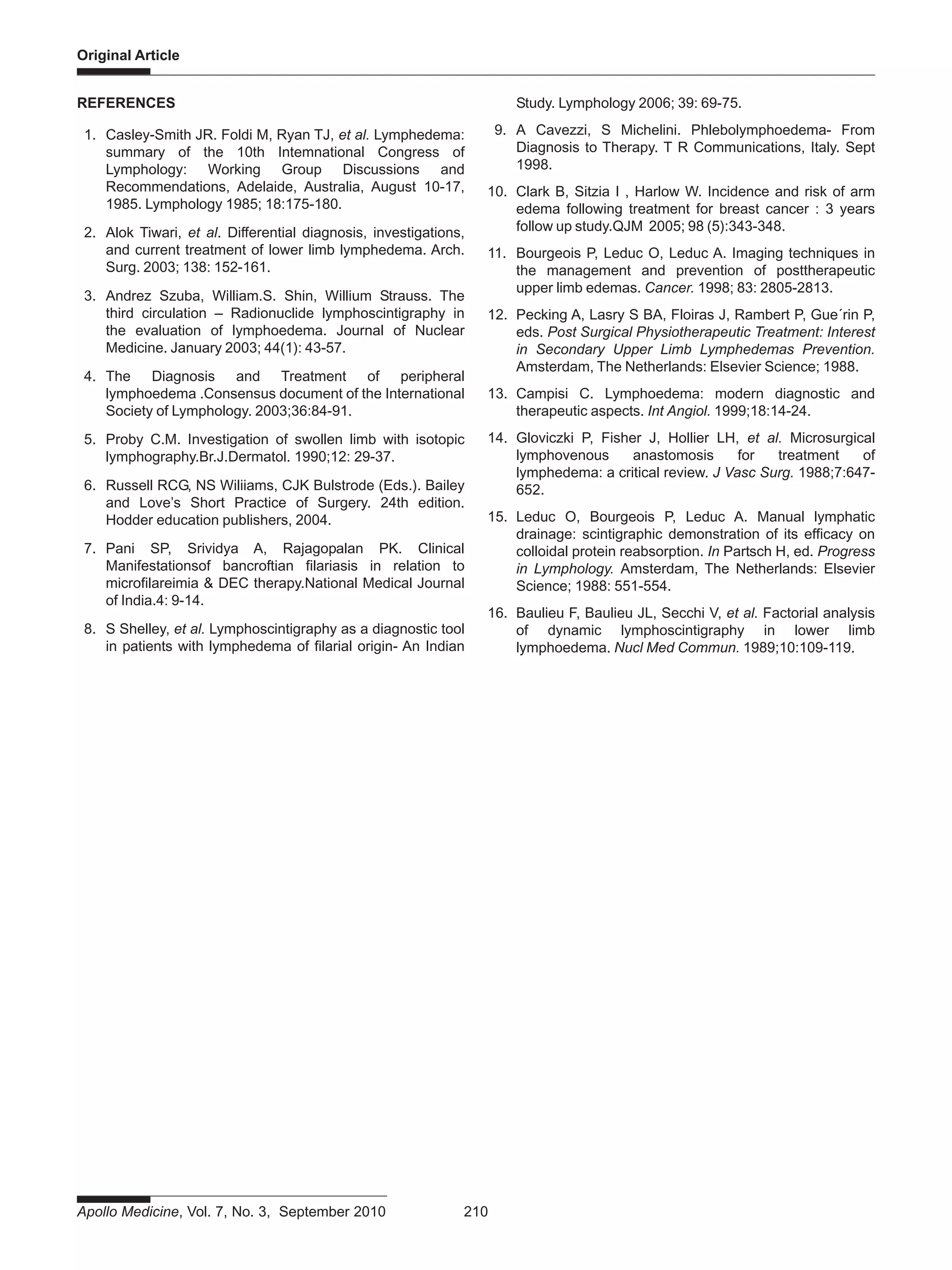 Lymphoscintigraphy As an Imaging Modality in Lymphatic System | PDF