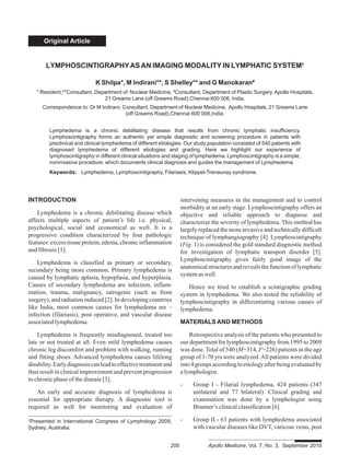 Lymphoscintigraphy As an Imaging Modality in Lymphatic System | PDF