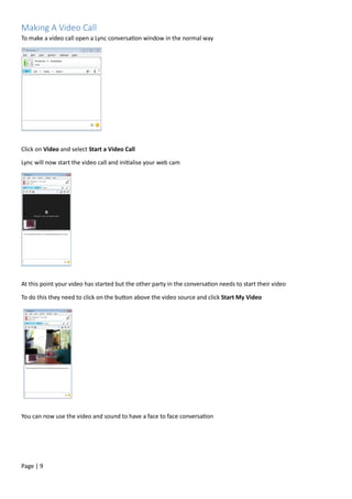 Lync 2010 user guide | PDF