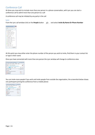 Lync 2010 user guide | PDF