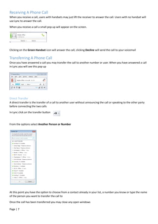 Lync 2010 user guide | PDF
