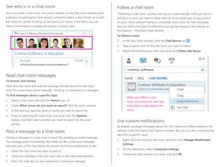 Lync 2013 persistent_chat_quick_reference_card | PPT
