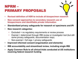Holly Fernandez Lynch, "Revising the Common Rule" | PPT