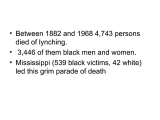 Lynch Mobs | PPT