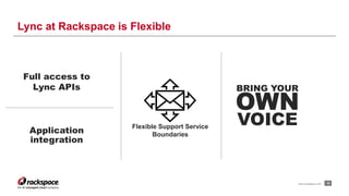 Lync In A Managed Cloud | PPTX | Cloud Computing | Internet