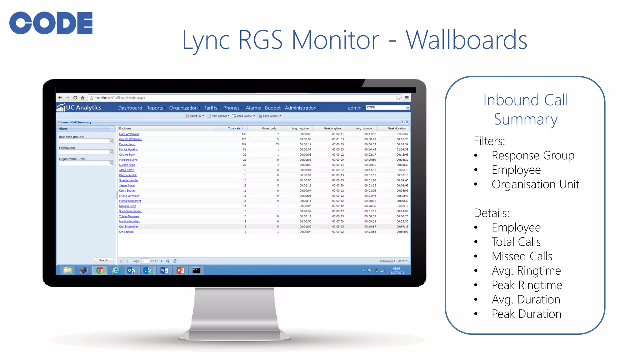 UC Analytics - Lync RGS Monitor | PDF