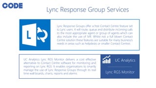 UC Analytics - Lync RGS Monitor | PDF
