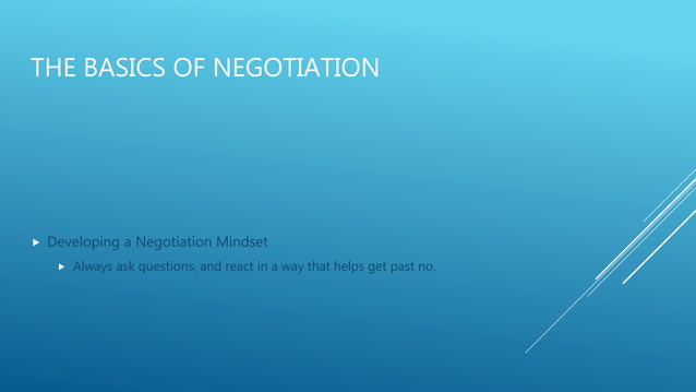 Negotiation Foundations Summary | PPTX | Family and Relationships