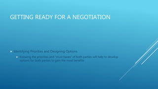 Negotiation Foundations Summary | PPTX | Family and Relationships