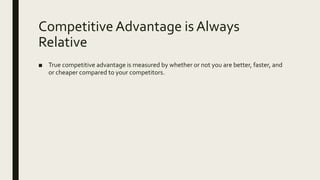 Developing a Competitive Strategy | PPTX
