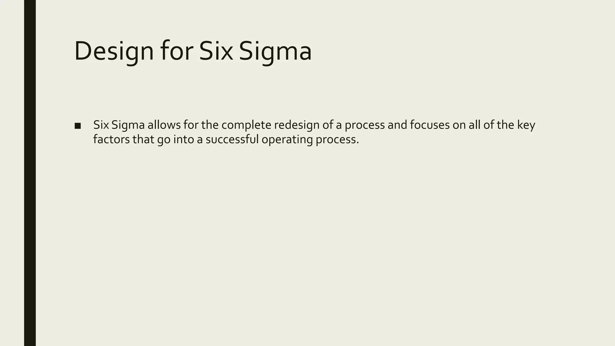 Lean Six Sigma Foundations | PPTX | Mechanical and Industrial Engineering Industry | Industries