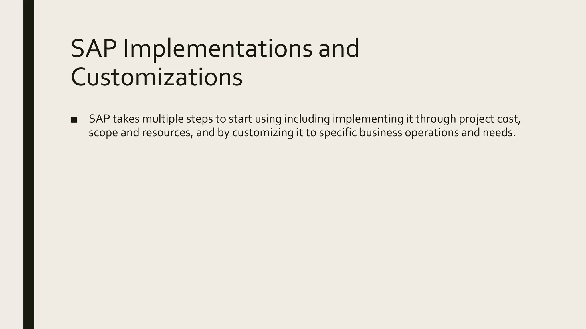 SAP ERP Essential Training | PPT