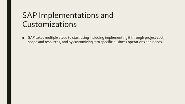 SAP ERP Essential Training | PPT