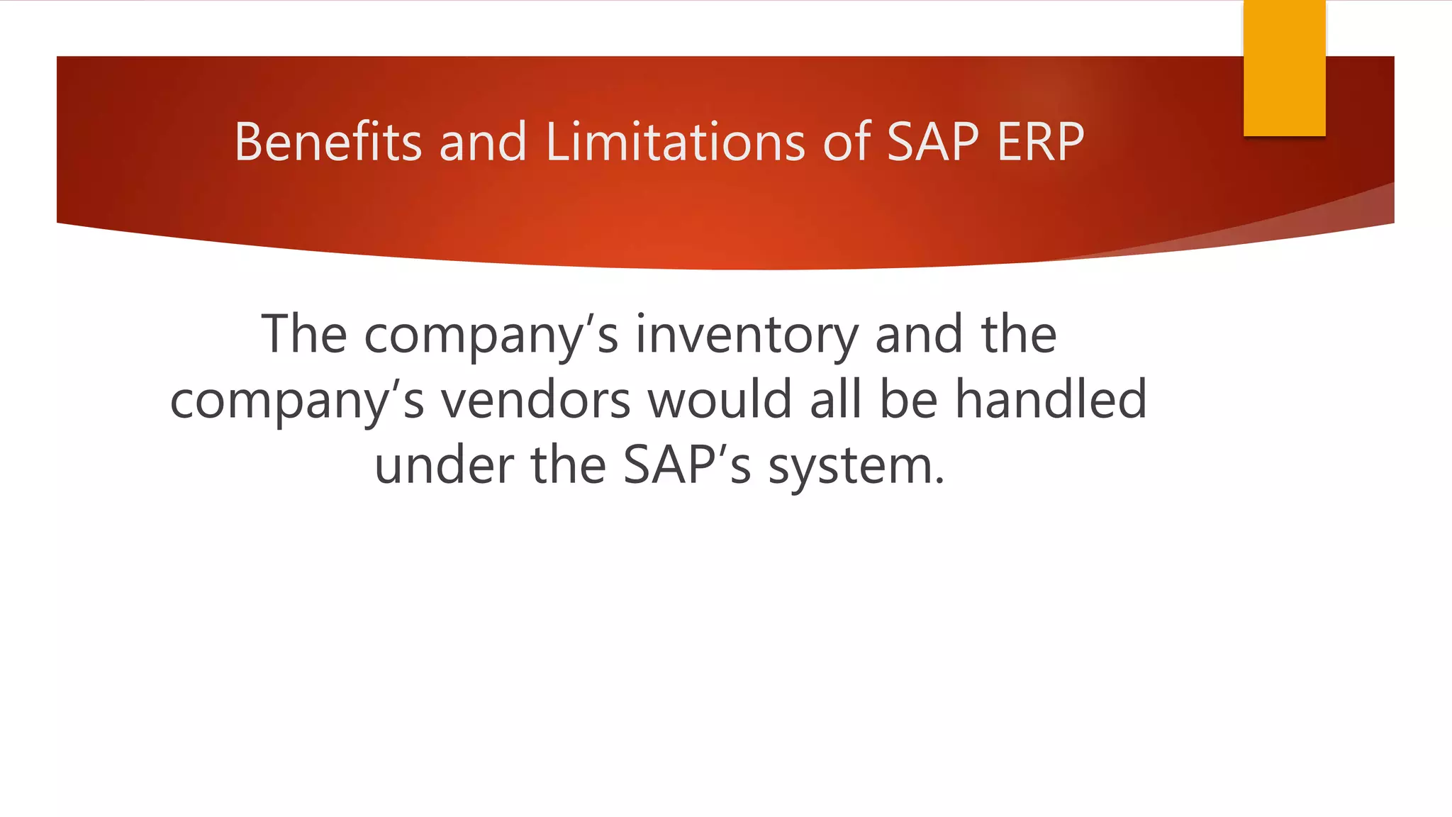 SAP ERP Essential Traning | PPT