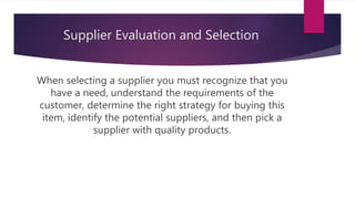 Purchasing Foundations | PPT