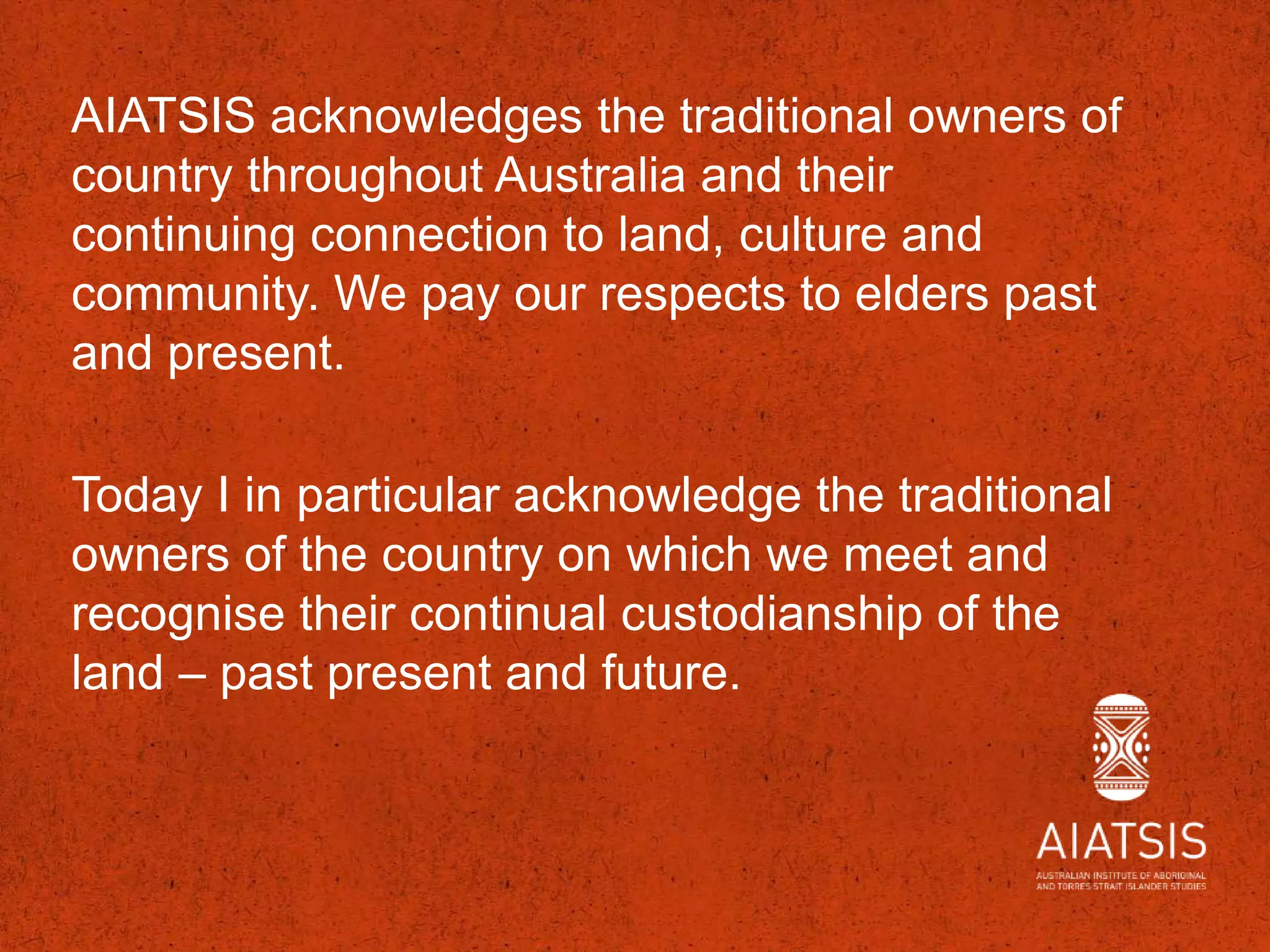 Opening the doorway to ancient knowledge: Aboriginal and Torres Strait ...