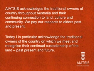 Opening the doorway to ancient knowledge: Aboriginal and Torres Strait ...