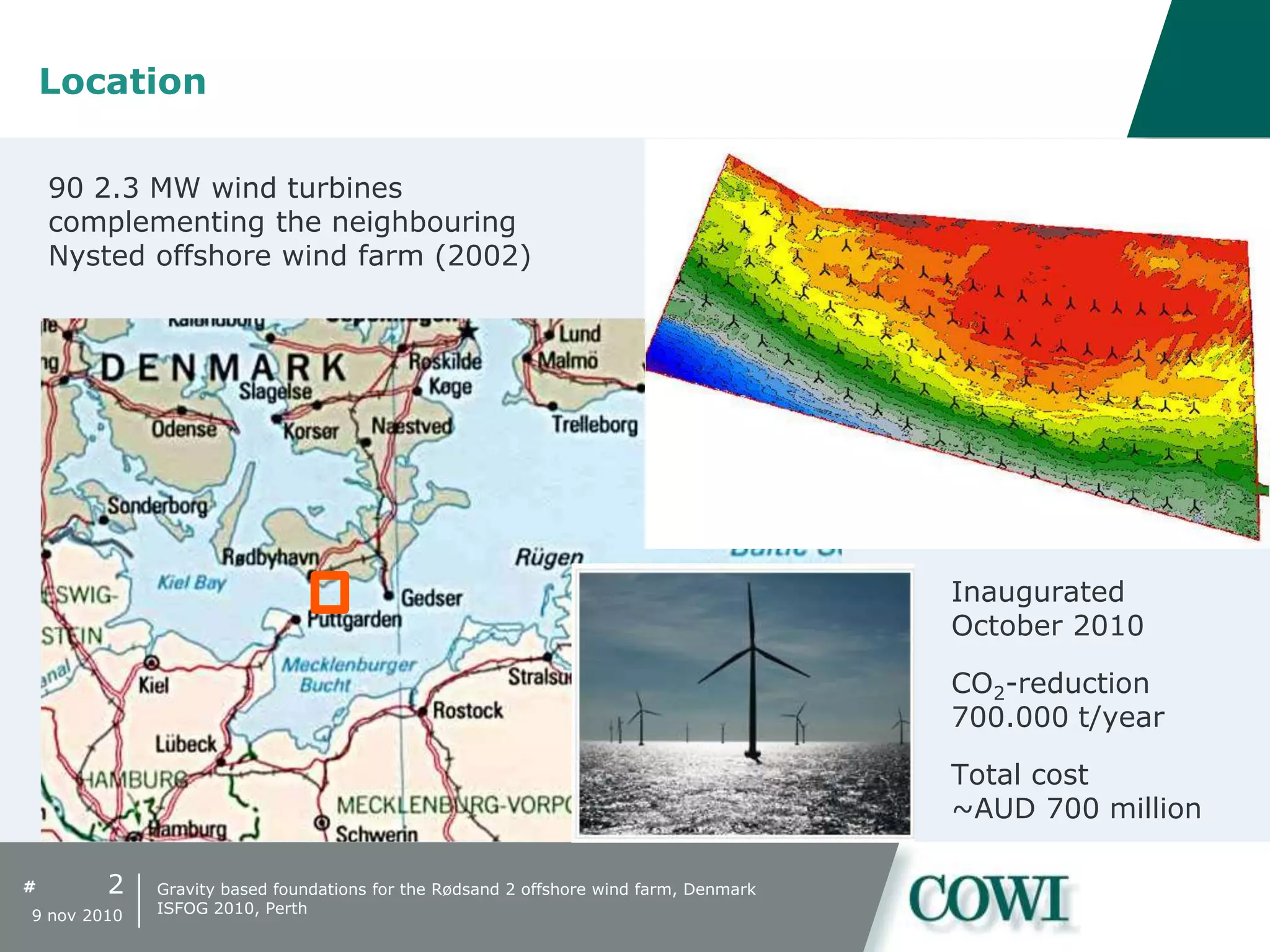 Gravity based foundations for the Rødsand 2 offshore wind farm, Denmark ...