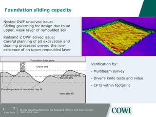 Gravity based foundations for the Rødsand 2 offshore wind farm, Denmark ...