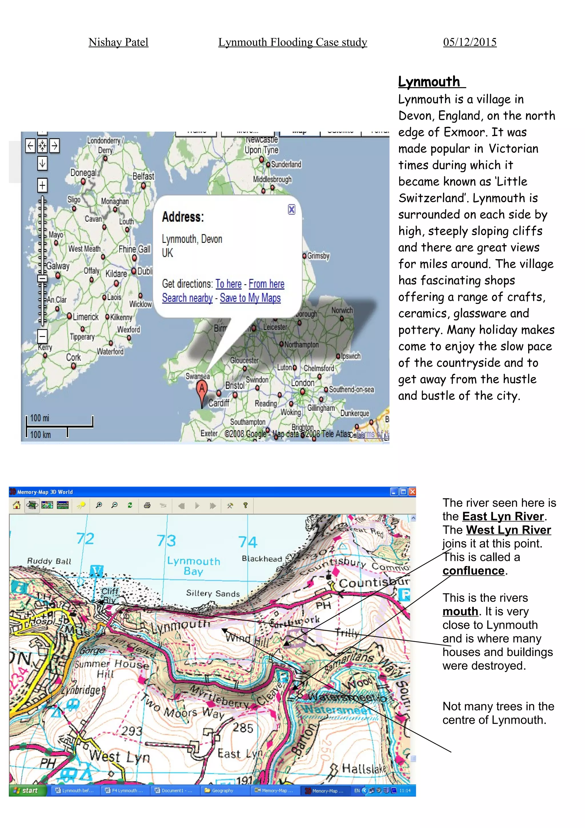 Lynmouth flooding | DOC