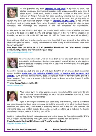 Lynn Serafinn Spirit Authors Amazon Campaign Management Overview ...