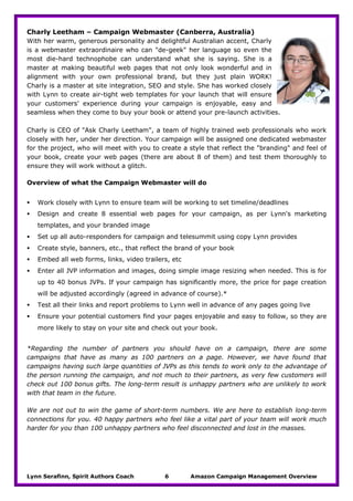 Lynn Serafinn Spirit Authors Amazon Campaign Management Overview ...