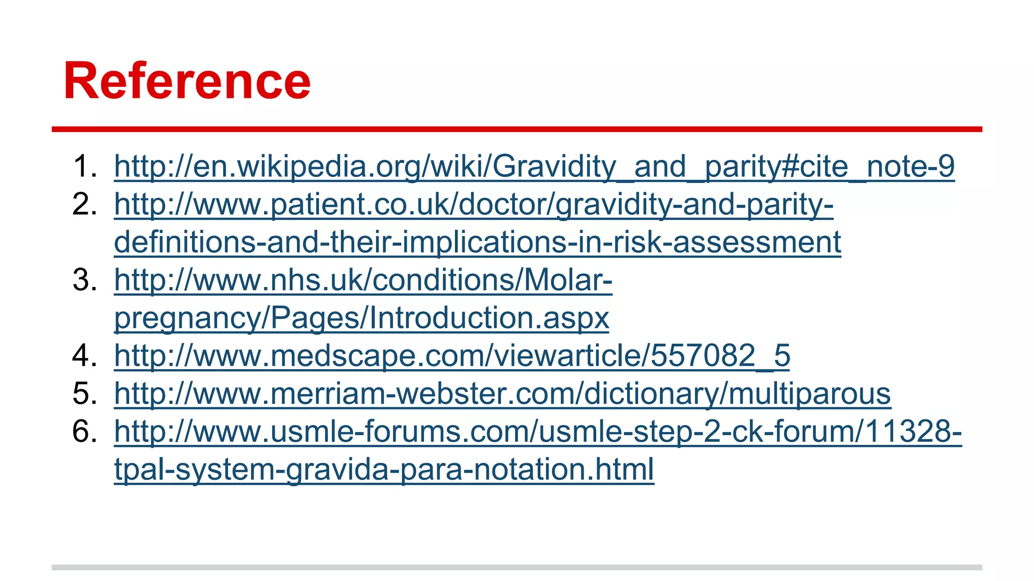 Gravidity and parity - recording system | PPTX