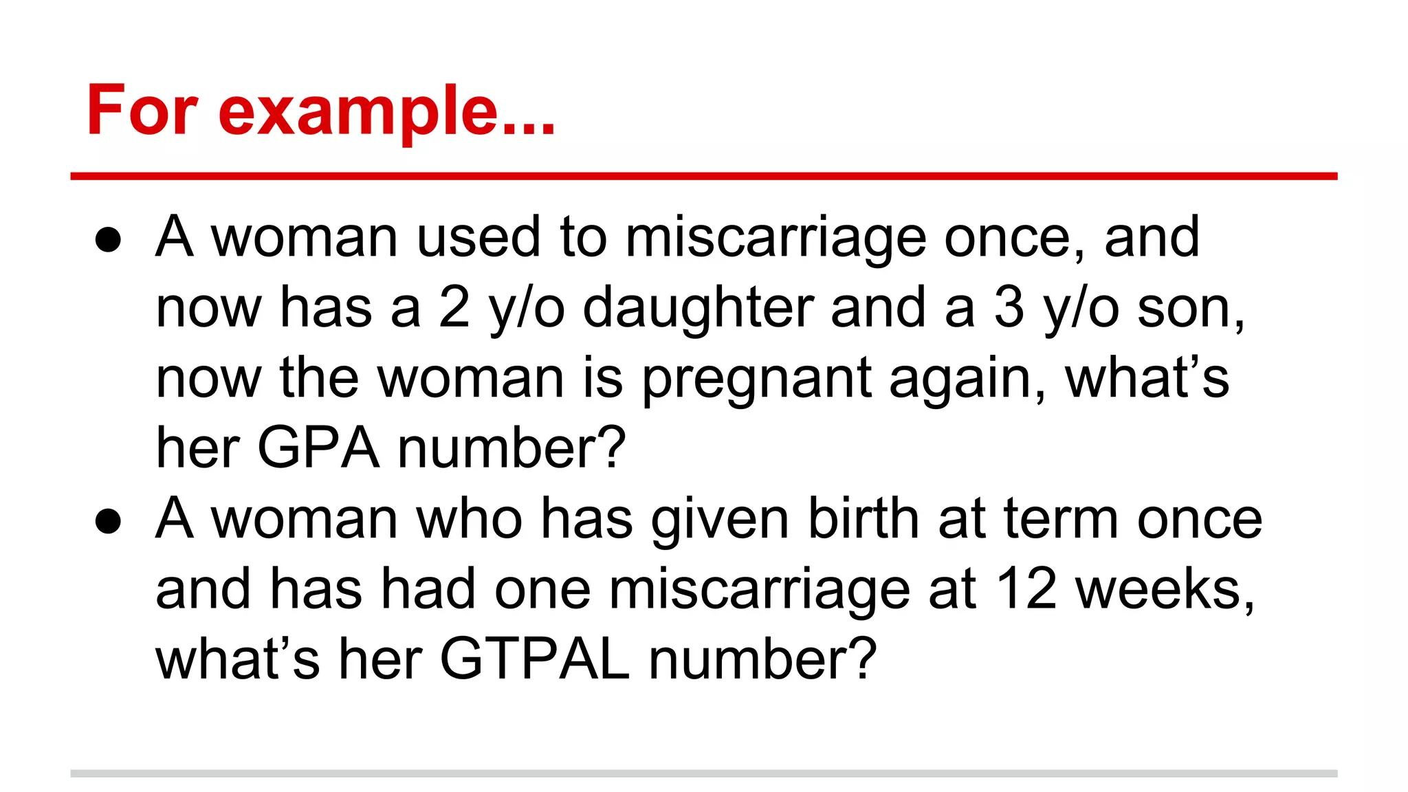 Gravidity and parity - recording system | PPTX