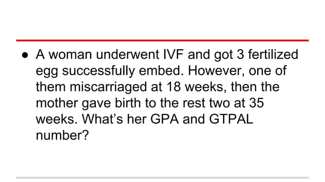 Gravidity and parity - recording system | PPTX