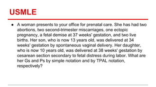 Gravidity and parity - recording system | PPTX