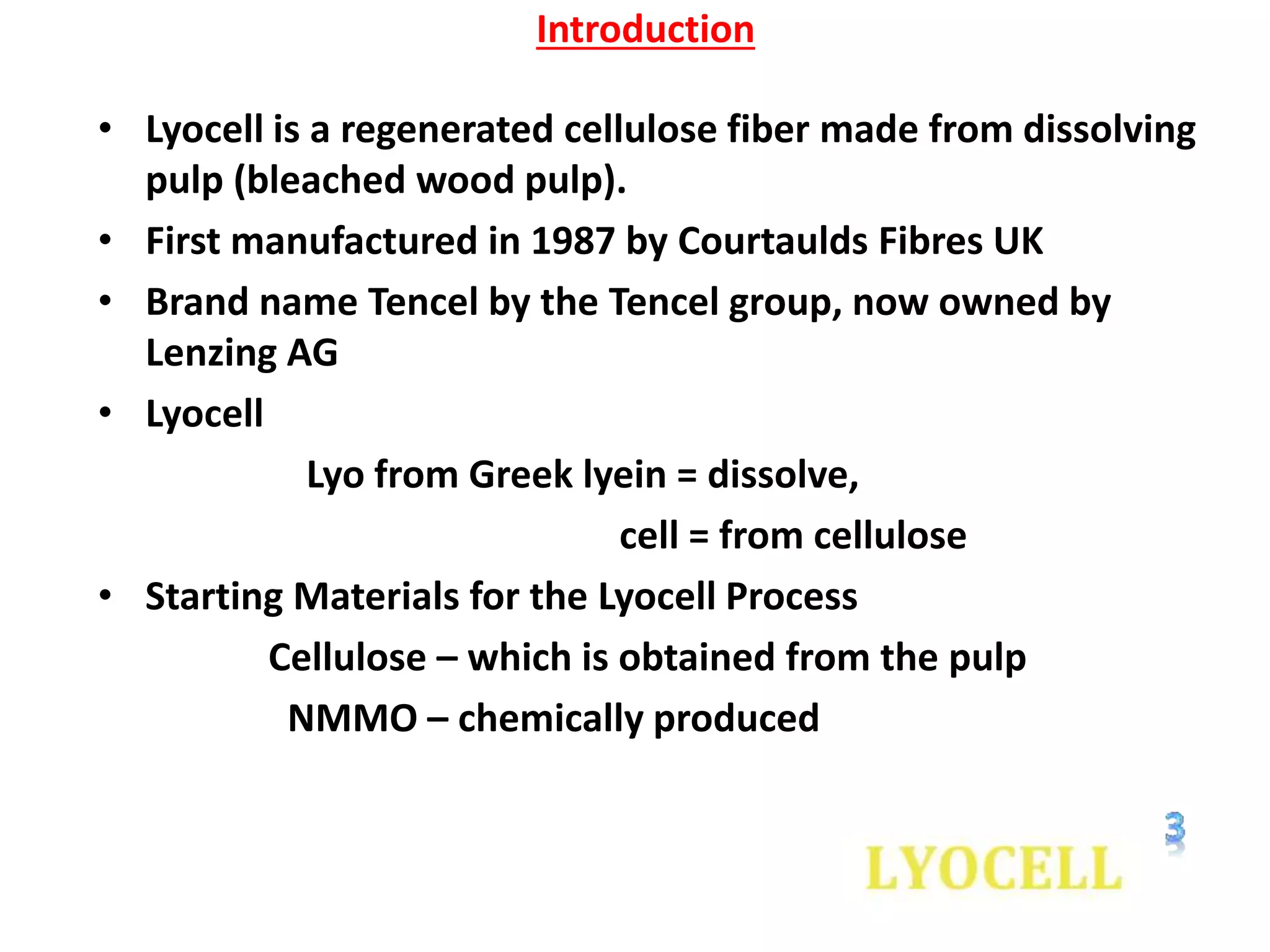 Lyocell fiber | PPTX