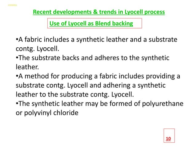 Lyocell fiber | PPTX | Needlework | Arts and Crafts