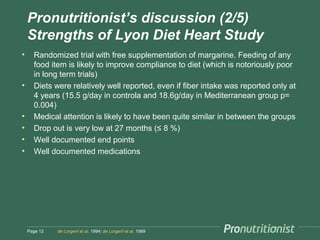Lyon Diet Heart Study | PPT