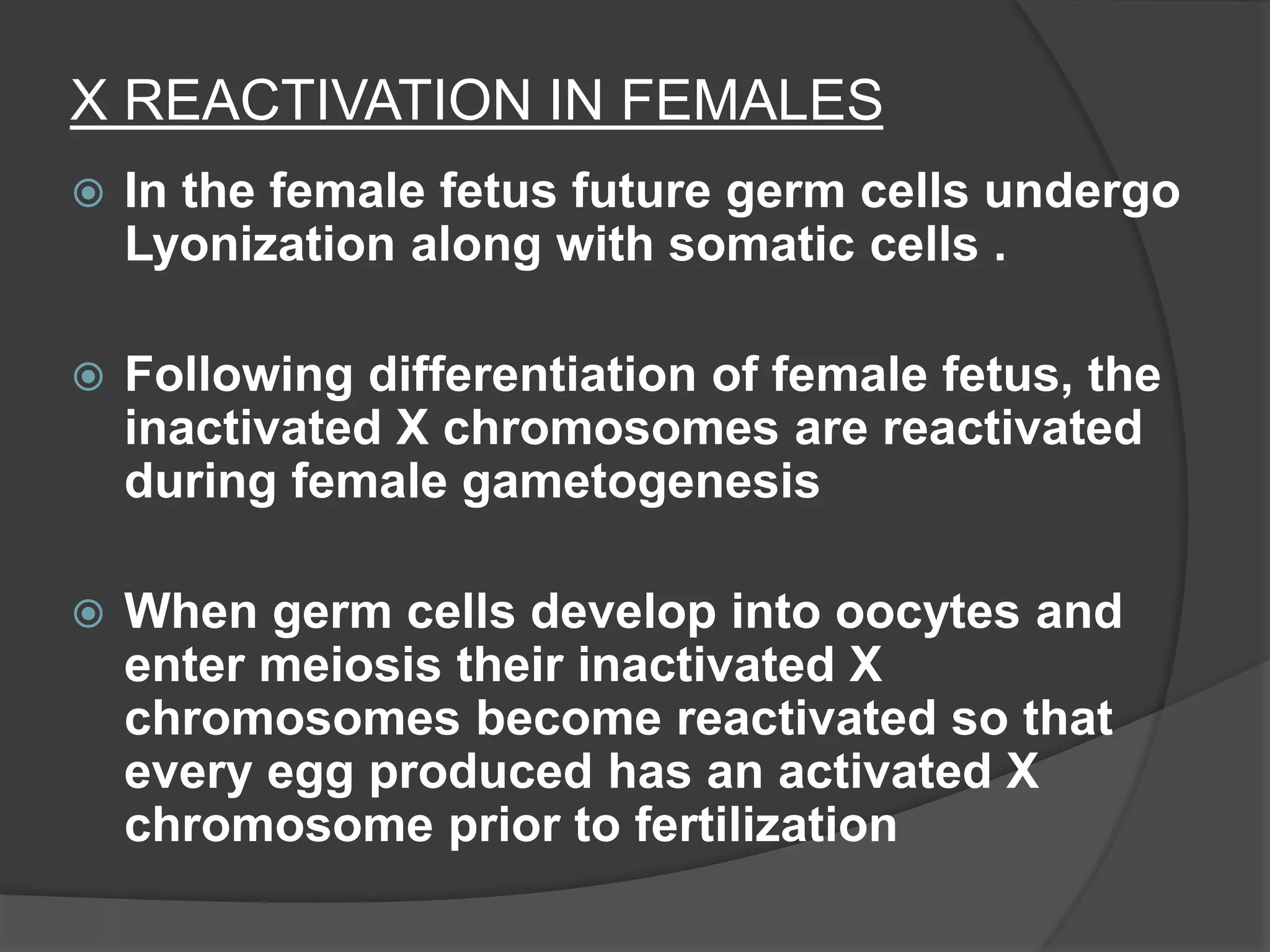 Lyon hypothesis-X-inactivation-mosaic formation | PPTX