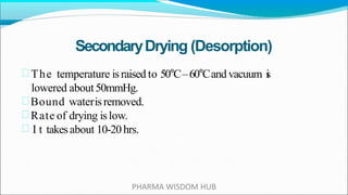 Lyophilization Technology (Freez Drying) | PPTX