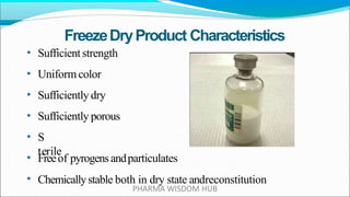 Lyophilization Technology (Freez Drying) | PPTX