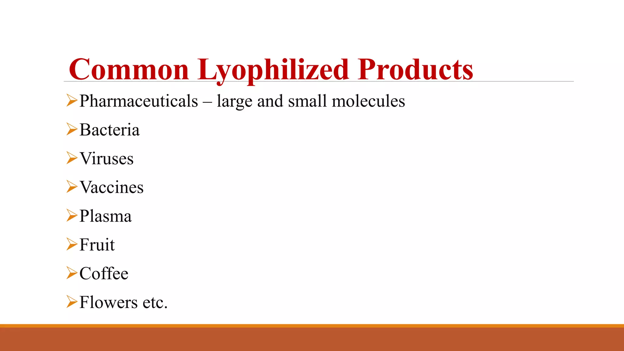 Lyophilization | PPTX
