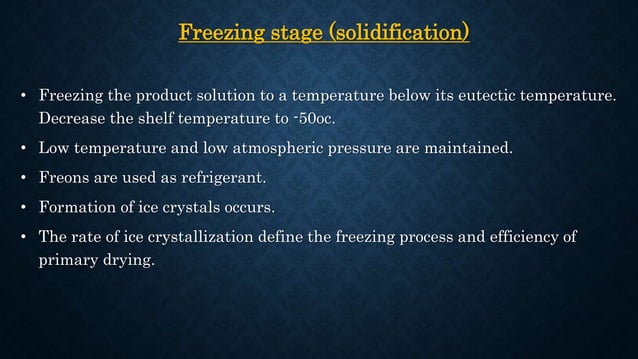 lyophilization, freeze drying.pptx | Chemistry | Science