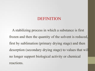 Lyophilization comprehensive presentation.pptx